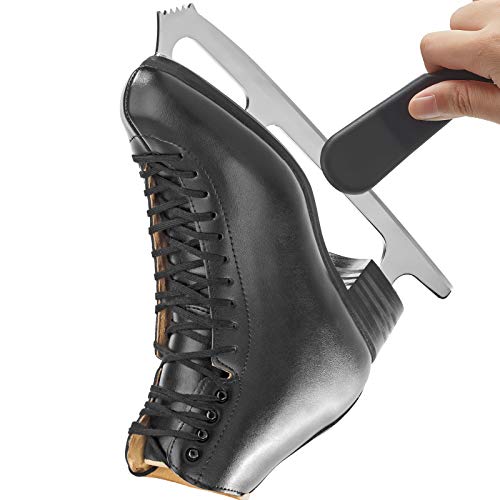 2 Pieces Ice Skate Sharpener Skate Skating Edge Blades Sharpener Hand Held Skate Sharpener for Figure Skates Hockey Skate Goalie Skates