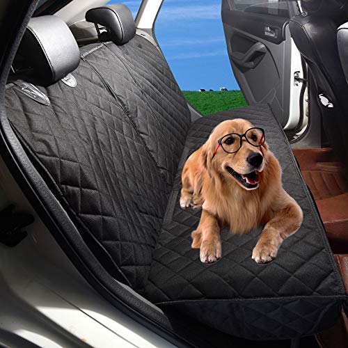 JSTHT Dog Seat Cover, 100% Waterproof Pet Seat Cover,Bench Car Seat Cover Protector Scratch Proof Nonslip Durable Soft Pet Back Seat Covers for Cars Trucks & SUVs