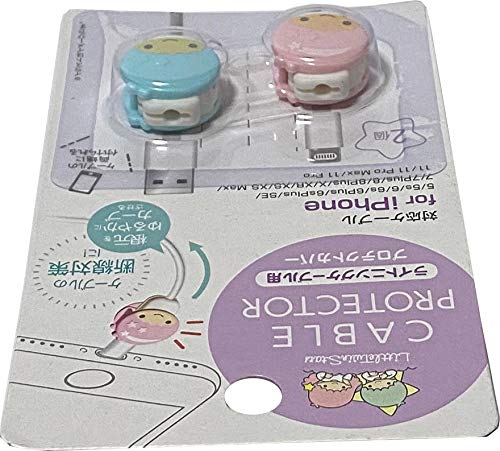 Sanrio Little Twin Stars Cable Protector Cell Phones Accessories 2pcs Set for iPhone (Lightning Cable)