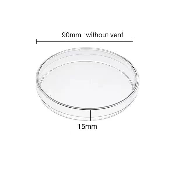 30pack Thick sterile Plastic Petri Dish with lid, 90mm Dia x15mm Deep,Lab Analysis, Bacteria, Plant & Seed Cultivation Petri Dish.