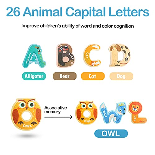 Wooden Magnetic Letters