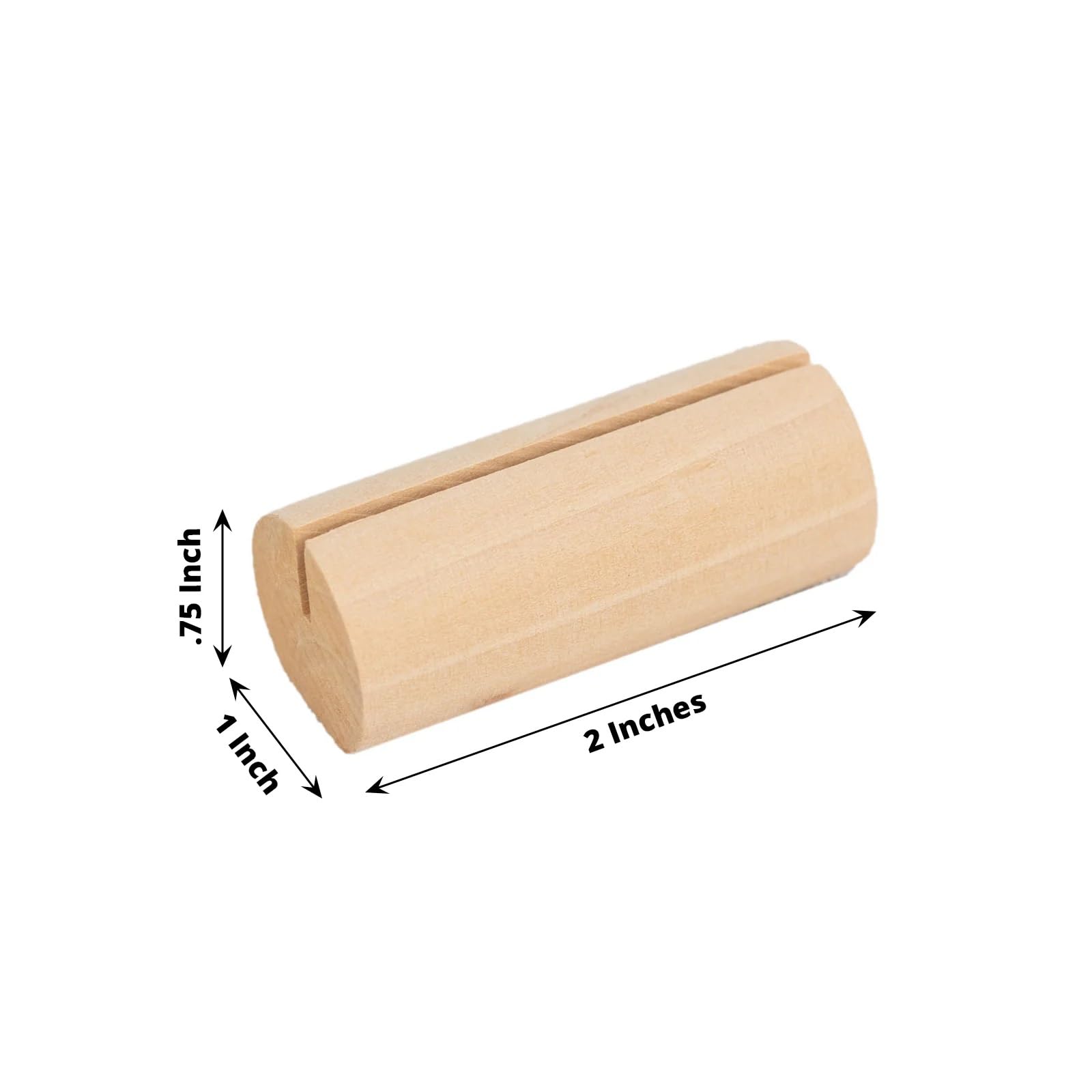 Balsa Circle 10 Natural 2 in Cylindrical Wood Table Number Sign Holders Place Card Stands Party Events Reception Decorations Supplies