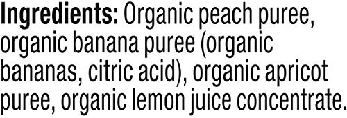 Plum Organics Baby Stage 2 Food, Peach, Banana and Apricot, 4 Ounce (Pack of 6)