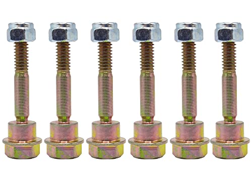 575938801 Set of 6 Shear Bolts and Hex Nuts fits Poulan Pro Snow Blower