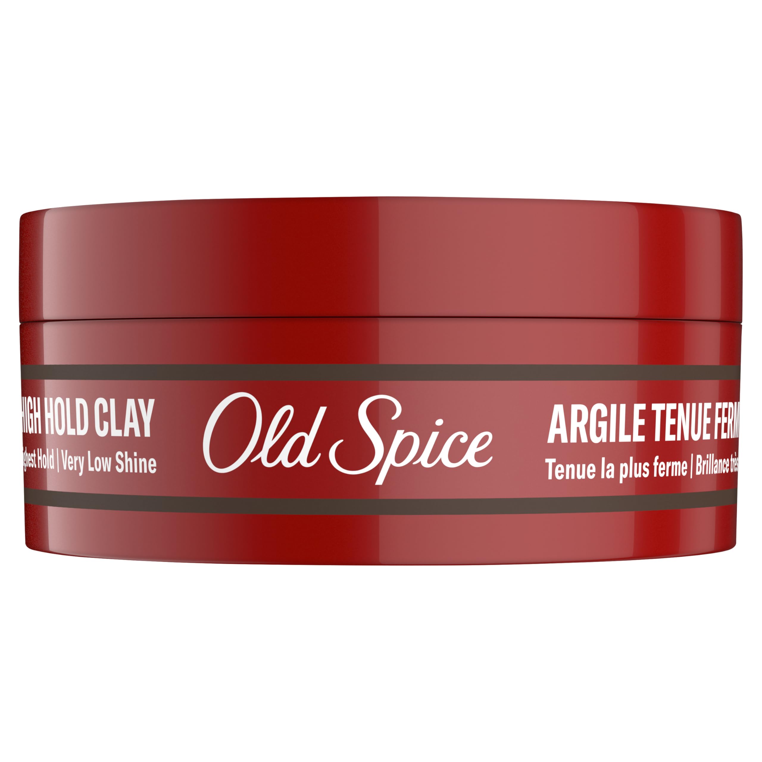 Old Spice High Hold Hair Styling Clay for Men, Highest Hold with Very Low Shine, 2.22 oz