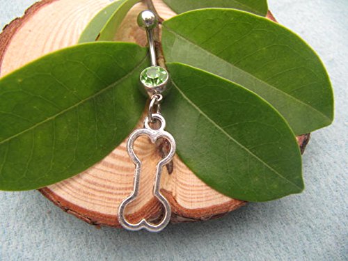 2Pcs Dog Bone Belly Ring