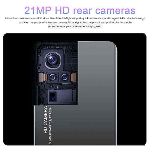 5G Mobile Phone for Android 10.0-1920 X 1080 Inch HD IPS Touch Screen, 10 Core CPU Processor, 6.53 Inch Face Unlocked Smartphone, 6GB RAM 128GB ROM, 8MP+21MP, Ultra Long Standby