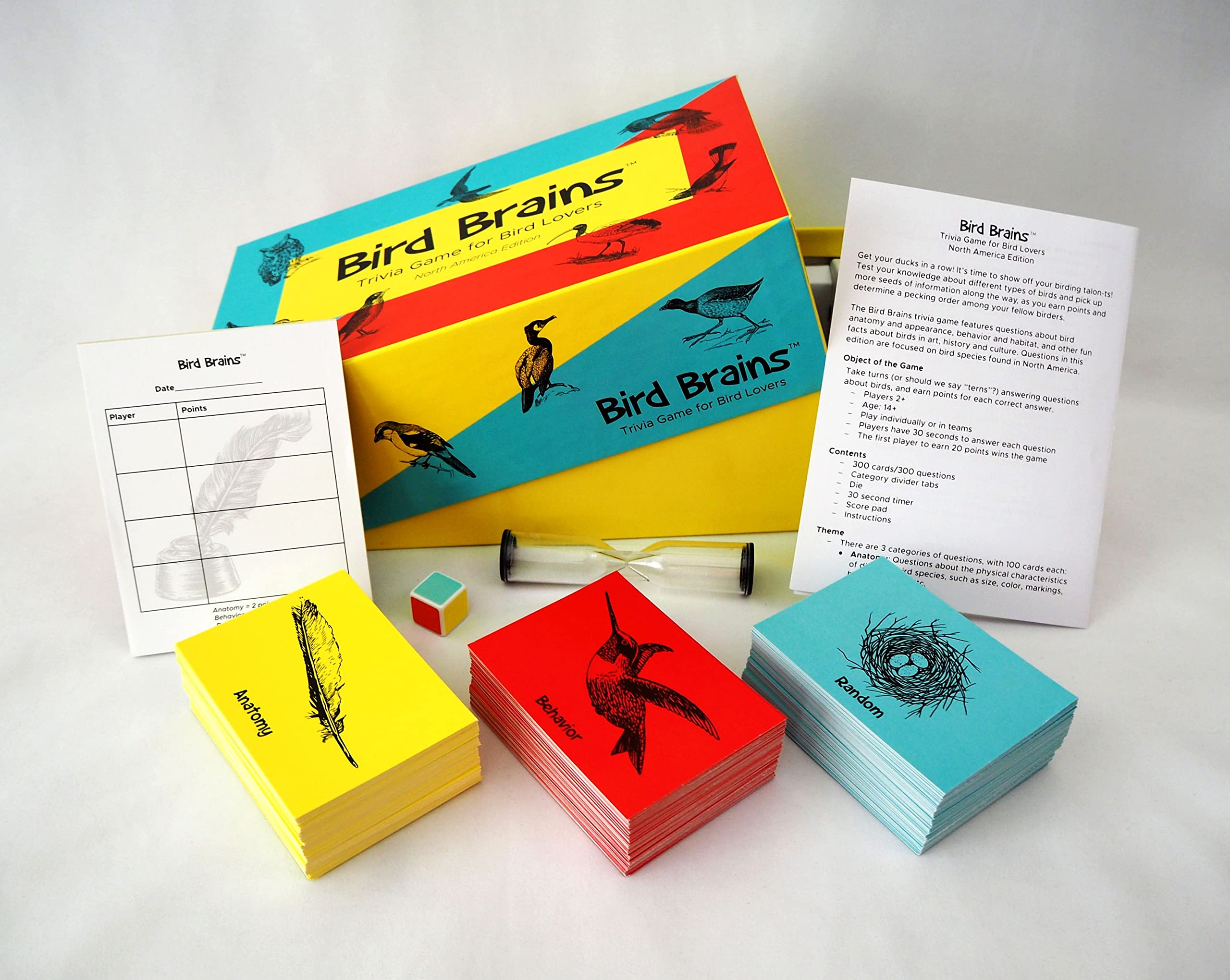 Bird Brains - Trivia Card Game for Bird Lovers - 300 Questions to Test Your Knowledge About Birds