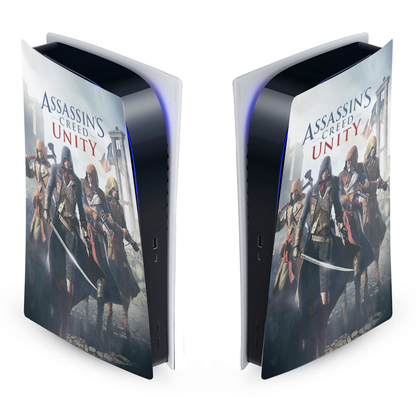 Head Case Designs Officially Licensed Assassin's Creed Game Cover Unity Key Art Matte Vinyl Faceplate Sticker Gaming Skin Decal Cover Compatible With Sony PlayStation 5 PS5 Digital Edition Console