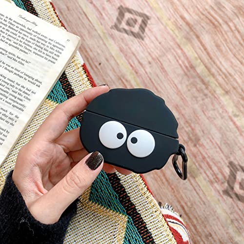 AOLABOKY Cute Shiba Inu/Shark Case for Sony WF-1000XM4 Case Silicone Earphone Protective Case with Hook Gifts Suitable for Family and Friends (Black)