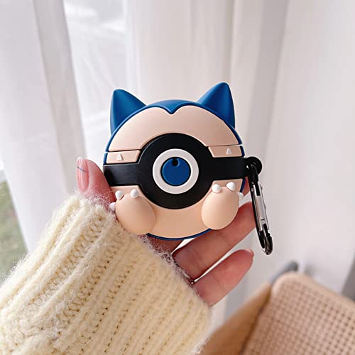 AOLABOKY PVC Earphone Case for Xiaomi Redmi Buds 3 Pro and XiaoMi Redmi AirDots 3 Pro,Cute 3D Funny Cartoon Cool Design Skin Protective Silicone Case with Keychain (carby)