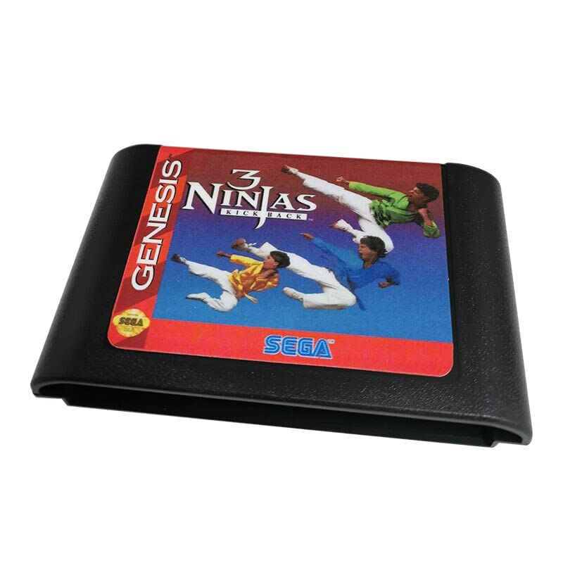 3 Ninjas Kick Back-Games 16 Bit MD Game Card For PAL And NTSC Version