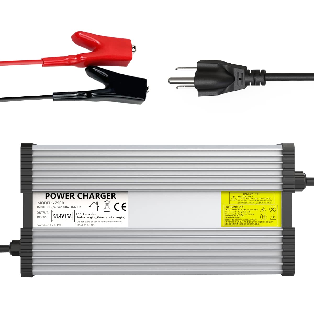 58.4V 15A Intelligent Lithium Iron Phosphate Batteries Charger 48V LiFePO4 Battery Charger Dedicated Designed for 48V LiFePO4 Batteries