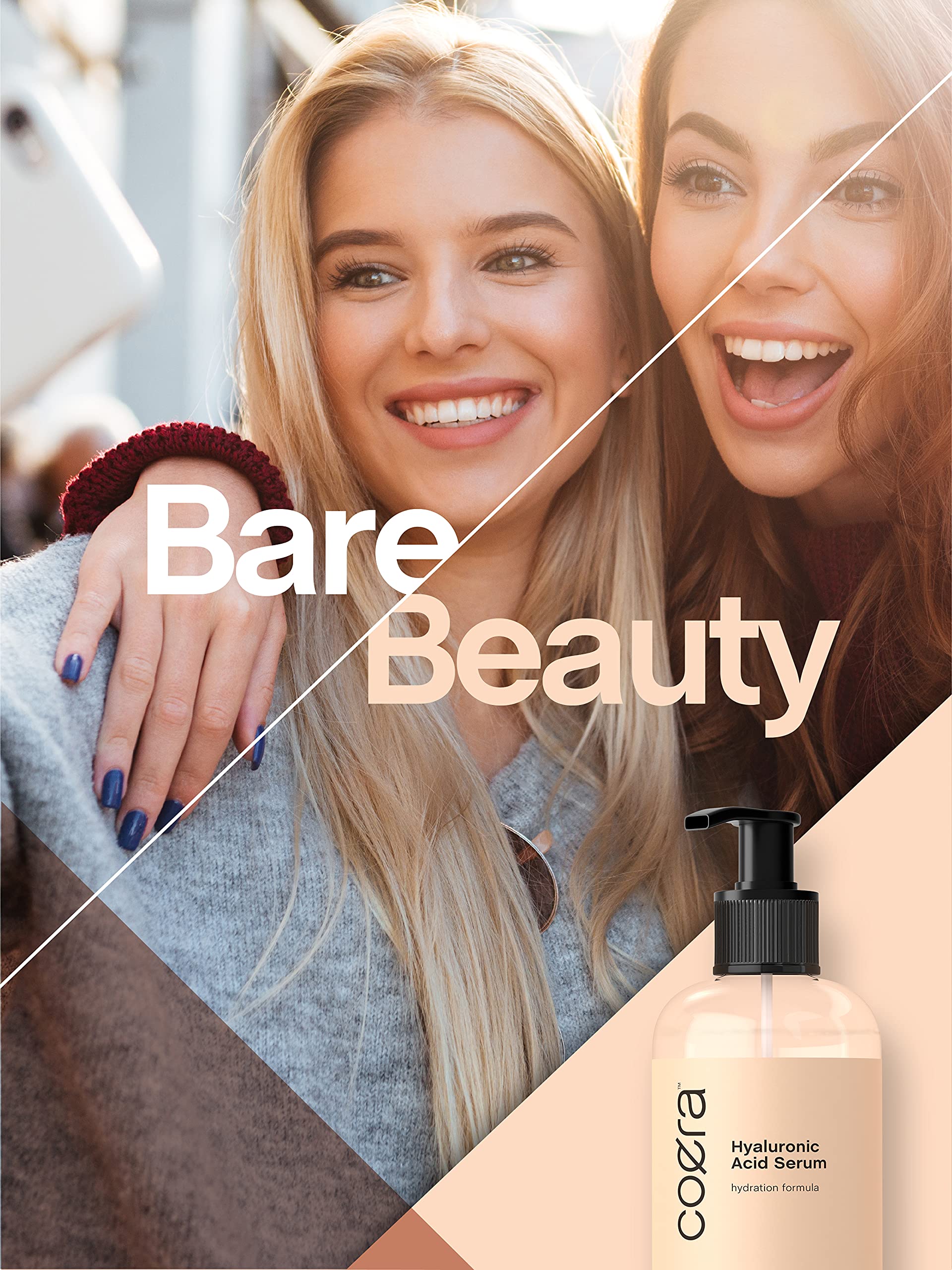 Coera Hyaluronic Acid Serum for Face & Skin | 8 oz | Paraben & SLS Free Moisturizer