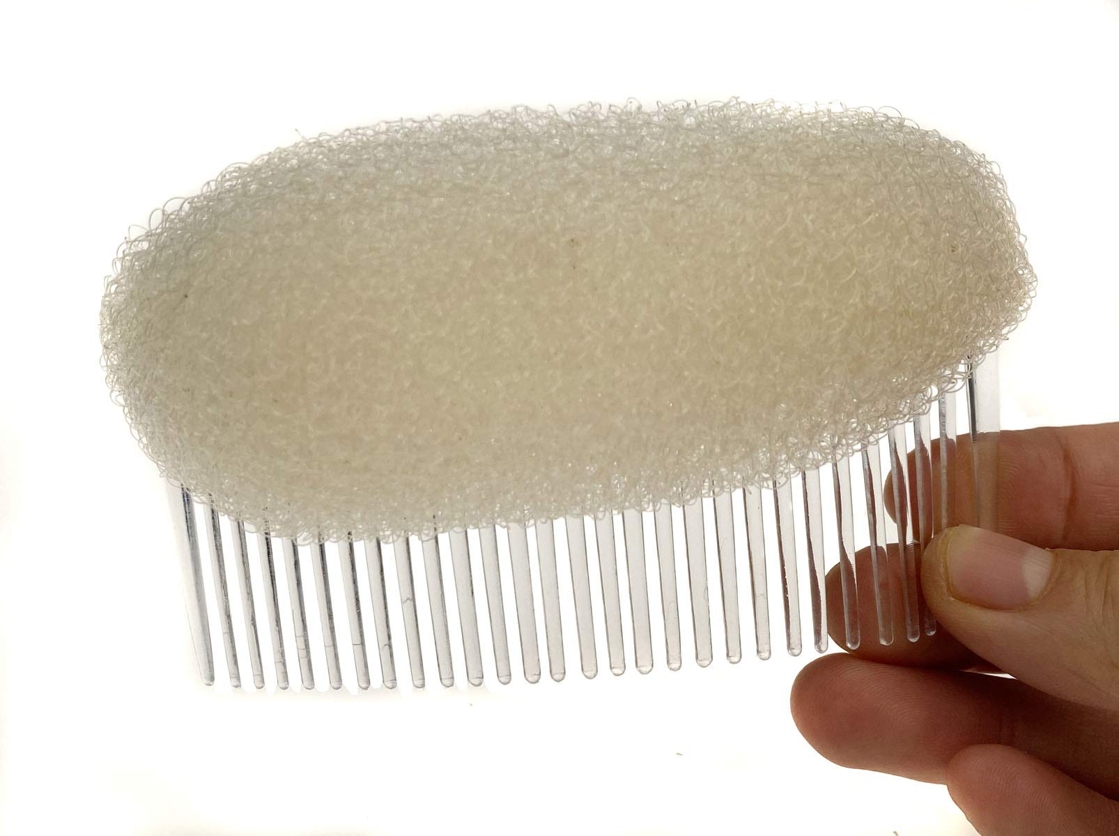 2Pcs Charming Bump It Up Volume Inserts Hair Comb Do Beehive Hair Stick Bun Maker Tool Hair Base Styling Accessories for Women Lady Girl (Beige)