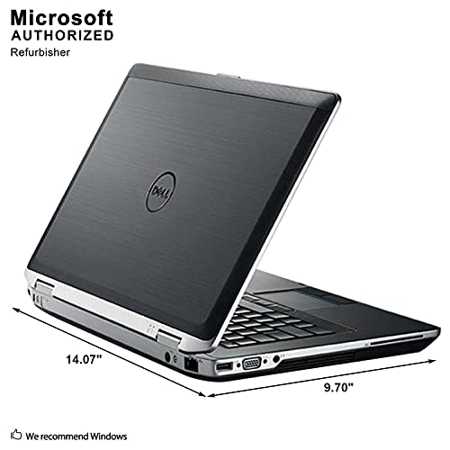 Dell LAT E6420 Laptop, Core i5-2520m, 2.5 GHz, 128 SSD, Windows 10 Professional, Black (Renewed)