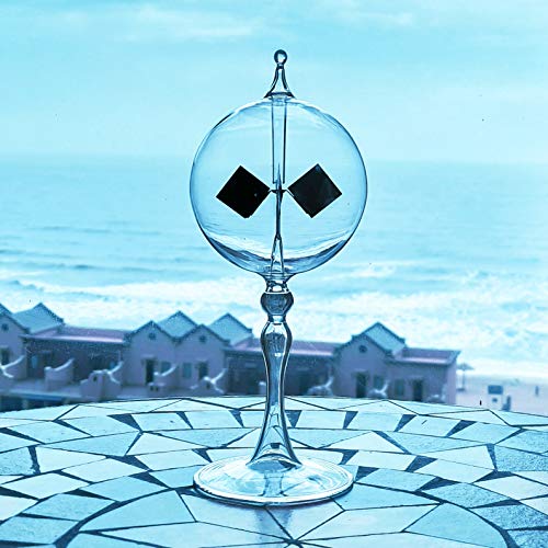 DORAMI Large Transparent Solar Power Crookes Radiometer Sun Light Energy Spinning Vanes Windmill Gift Home