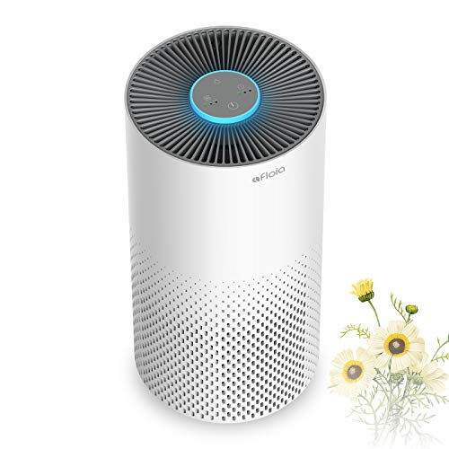 Afloia Air Purifiers for Home Large Room, H13 True HEPA Air Purifier for Bedroom 22 dB, Air Cleaners Remove 99.97% Pet Dander, Allergies, Dust, Pollen, Smoke, Odor, 7 Color Light, KILO White