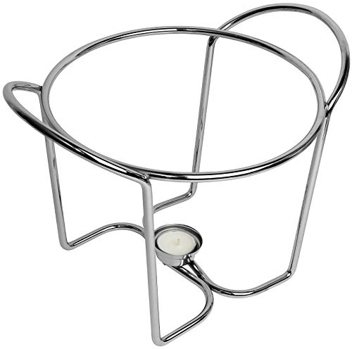 Galashield Stainless Steel with Glass Dish Buffet Server Food Warmer Chafing with Ladle for Soup (4-Quart Capacity)