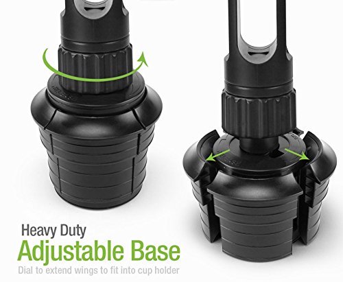ChargerCity Xtreme Tablet Drinks Beverage Cup Holder Mount w/10inch Long Arm & 360º Swivel Adjust for All 7"-12" Screen Tablet Like iPad PRO Air Mini Galaxy Tab Surface Pro/Book