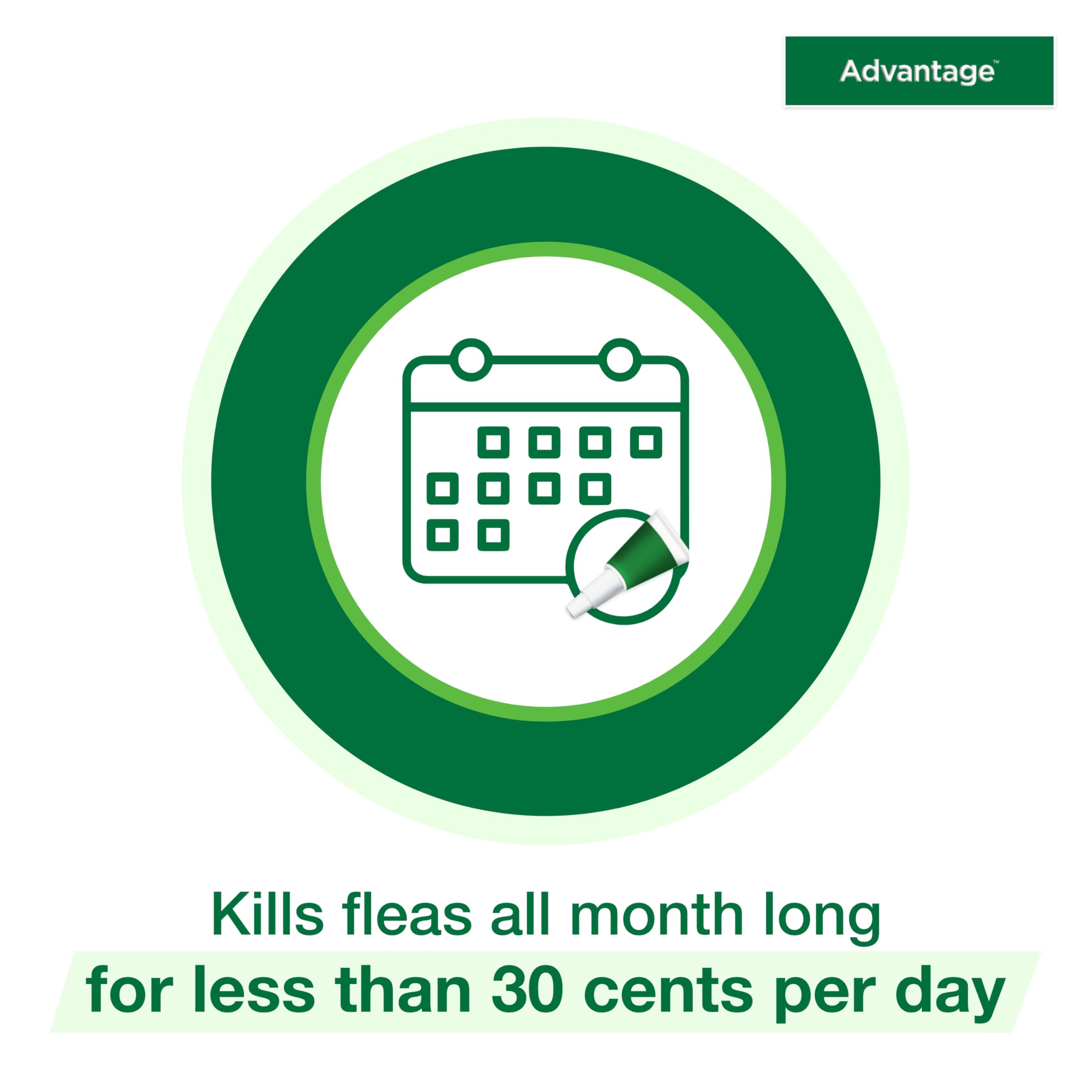 Advantage Topical Cat Flea Treatment and Prevention for Small Cats 2-9 lbs. | Apply Flea Drops Monthly | 2 Treatments