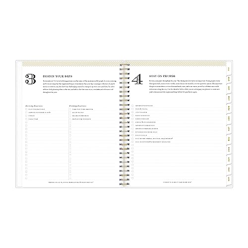 2023-2024 Day Designer Monthly Planning Calendar, 8" x 10", Elle Blue Frosted, July 2023 to June 2024, 142488