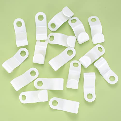 65 Pcs Clothes Hanger Connector Hooks, Cascading Hangers Extender Clips, Space Saving Hanger Closet Organizer Hooks, Cascading Connection Hooks for Shirt Clothes Coat Hangers - White