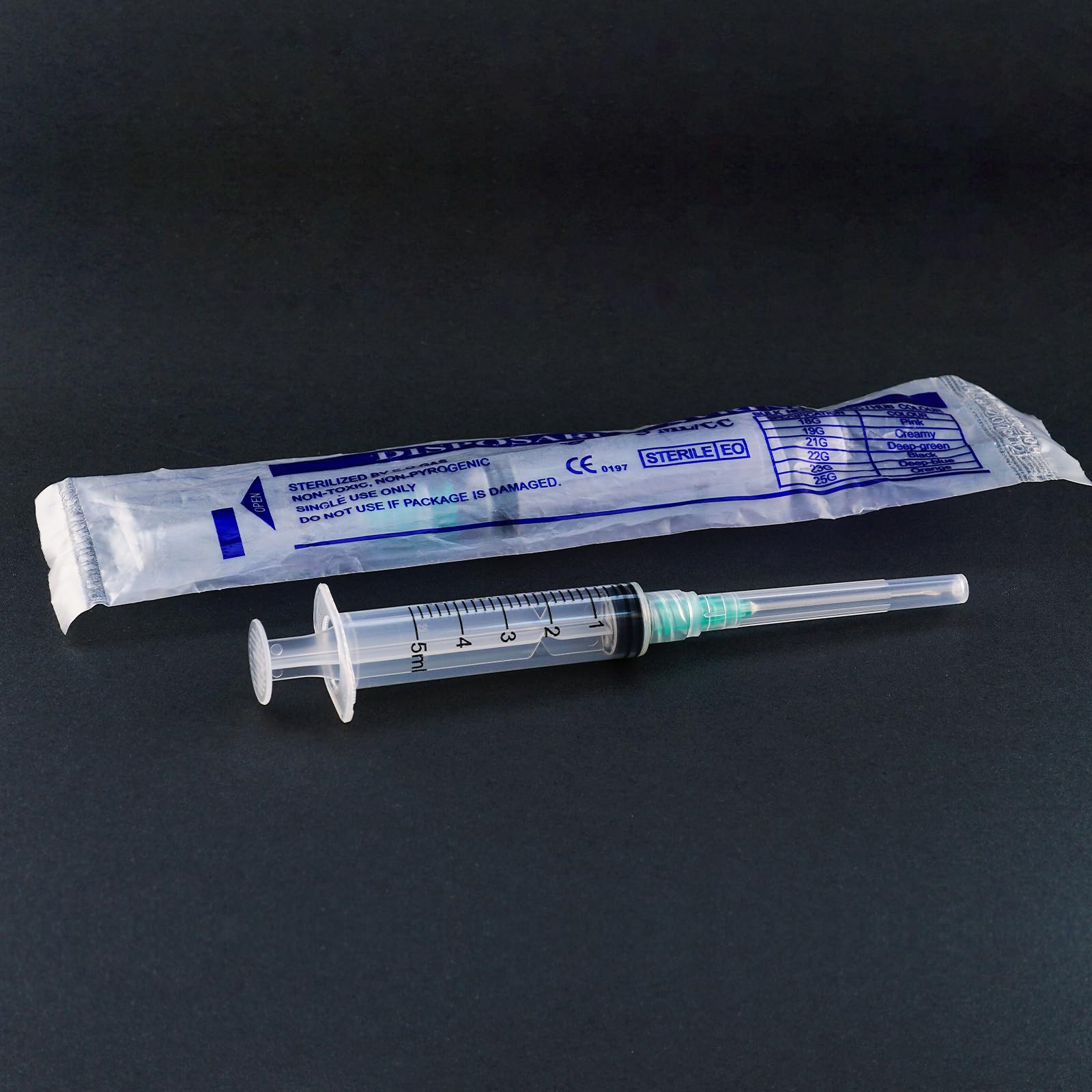 5ml Syringe with 21Ga 1.5" Lab Tools,Individually Packaged(20-Pack)