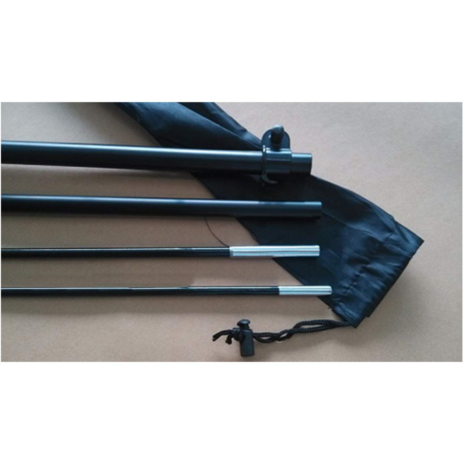 BannerBuzz Blade Flag “For Rent”, 2' X 9.58' | 13' ft Long Graphic with Hardware Includes Aluminum Flag Pole & Ground Spike Base (Theme 2) (Double Side Print)