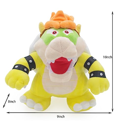 AIZEXIN 10-inch Dry Bowser Plush Toy Super Bowser stuffy Toys Plush Bowser Movie Toys