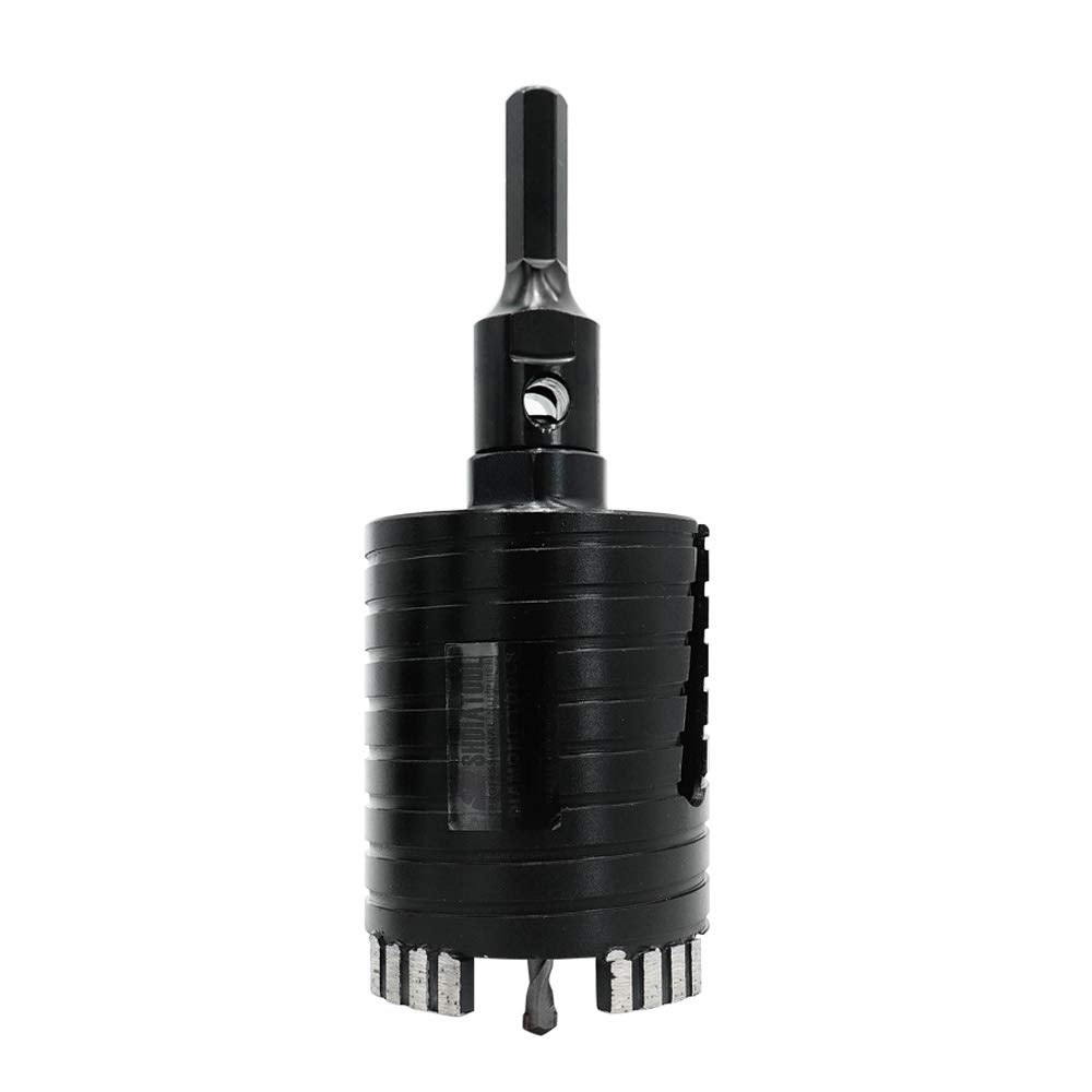 SHDIATOOL Brick Hole Saw for Concrete Granite Block Wall Marble Stones 68mm Diamond Center Drill Core Bits for Angle Grinder and Drills