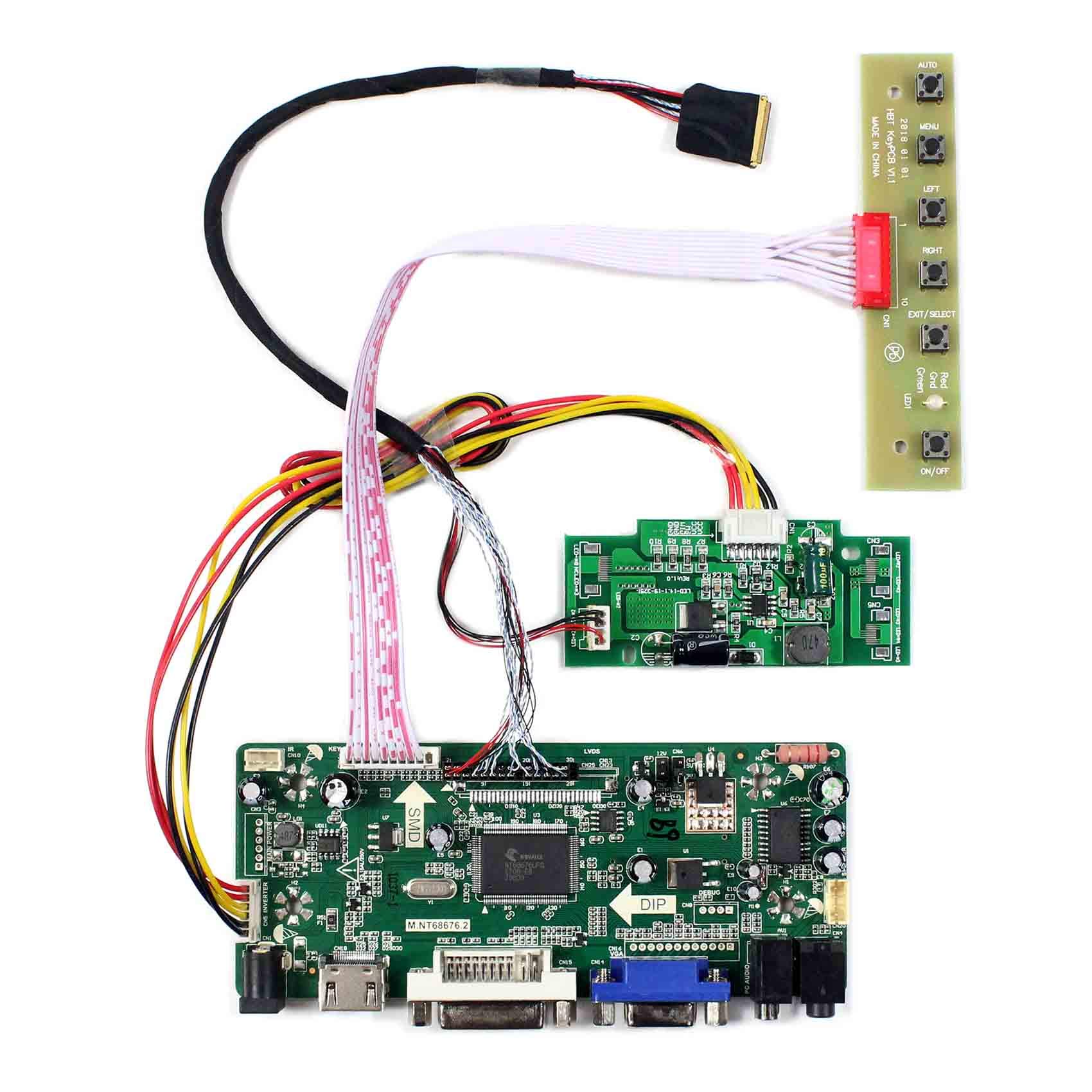 VSDISPLAY HD-MI DVI VGA Audio LCD Board Work for 15.4inch 1440x900 40Pin LVDS Interface WLED Backlight LTN154BT08-R03/R06 LP154WP3-TLA1/TLA2/TLA3 LP154WP4-TLAA/TLB1 N154C6-L04/L06
