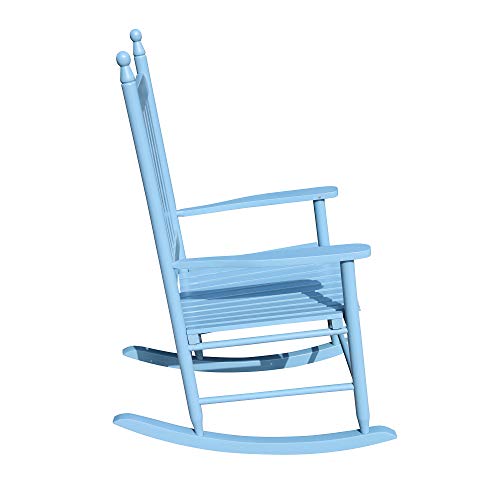 Aoyom Relax in Style with Our Beautifully Designed Rocker Chair - Perfect for Balconies, Porches, and More (Blue)