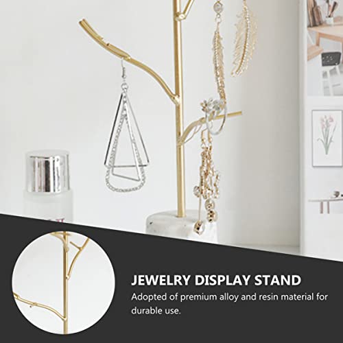 Amosfun Jewelry Display Stand jewelry stand organizer metal jewelry tree necklace display holder Metal Ornament Display