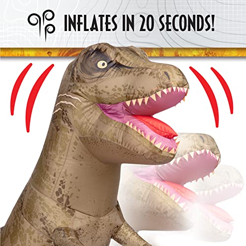 AIRTITANS Jurassic World Inflatable T Rex RC β Massive Attack Air Titans Dinosaur - Over 6 Feet Long - Turns & Spins - Stomps & Roars!
