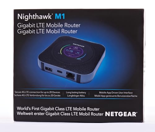 Netgear Nighthawk MR1100 4G LTE Mobile Hotspot Router (AT&T GSM Unlocked)(Steel Gray)