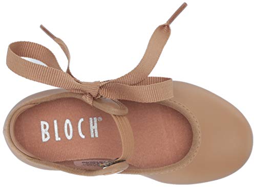 Bloch Girls Annie Tyette Dance Shoe, Brown Tan, 5 Toddler