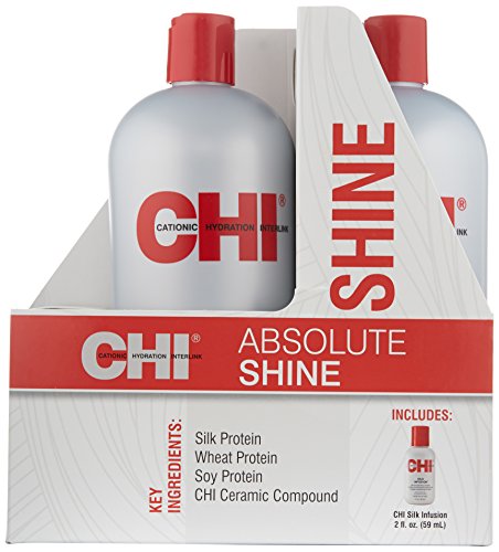 CHI Infra Shampoo 32oz , Infra Treatment 32oz & Silk Infusion 2oz Kit