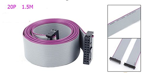 BLS 2.54mm Pitch IDC 20-Pin F/F Connector Extension Flat Ribbon Cable 150cm Length