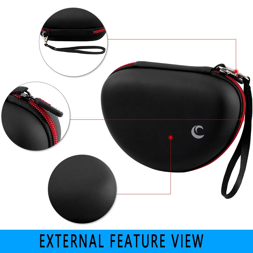COMECASE Travel Hard Carrying Case Compatible with Beats Solo 4/ for Beats Studio Pro/for Beats Solo3/ for Beats Studio3/ for Beats Solo2/ Solo Pro Bluetooth On-Ear Headphones (Box Only) - Black