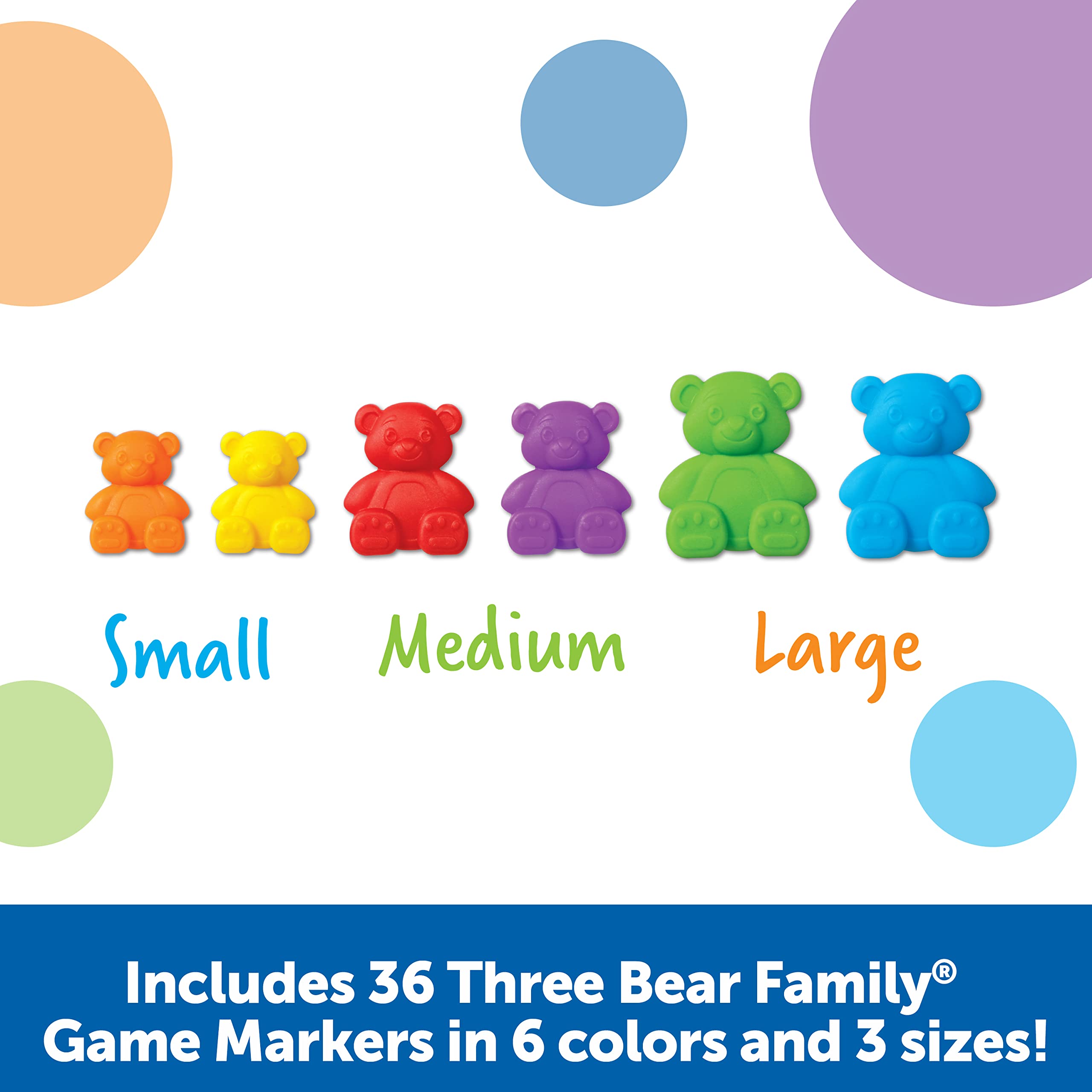 Learning Resources Bingo Bears, Educational Indoor Games, Toddler Brain Toys, Toddler Preschool Learning, 73 Pieces, Age 3+