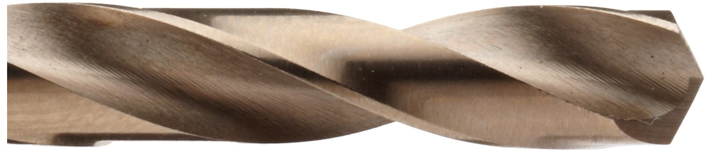 Chicago Latrobe 550ASP Cobalt Steel Jobber Length Drill Bit, Gold Oxide Coated, Round Shank, 135 Degree Split Point, Wire Size #44 (Pack of 12)