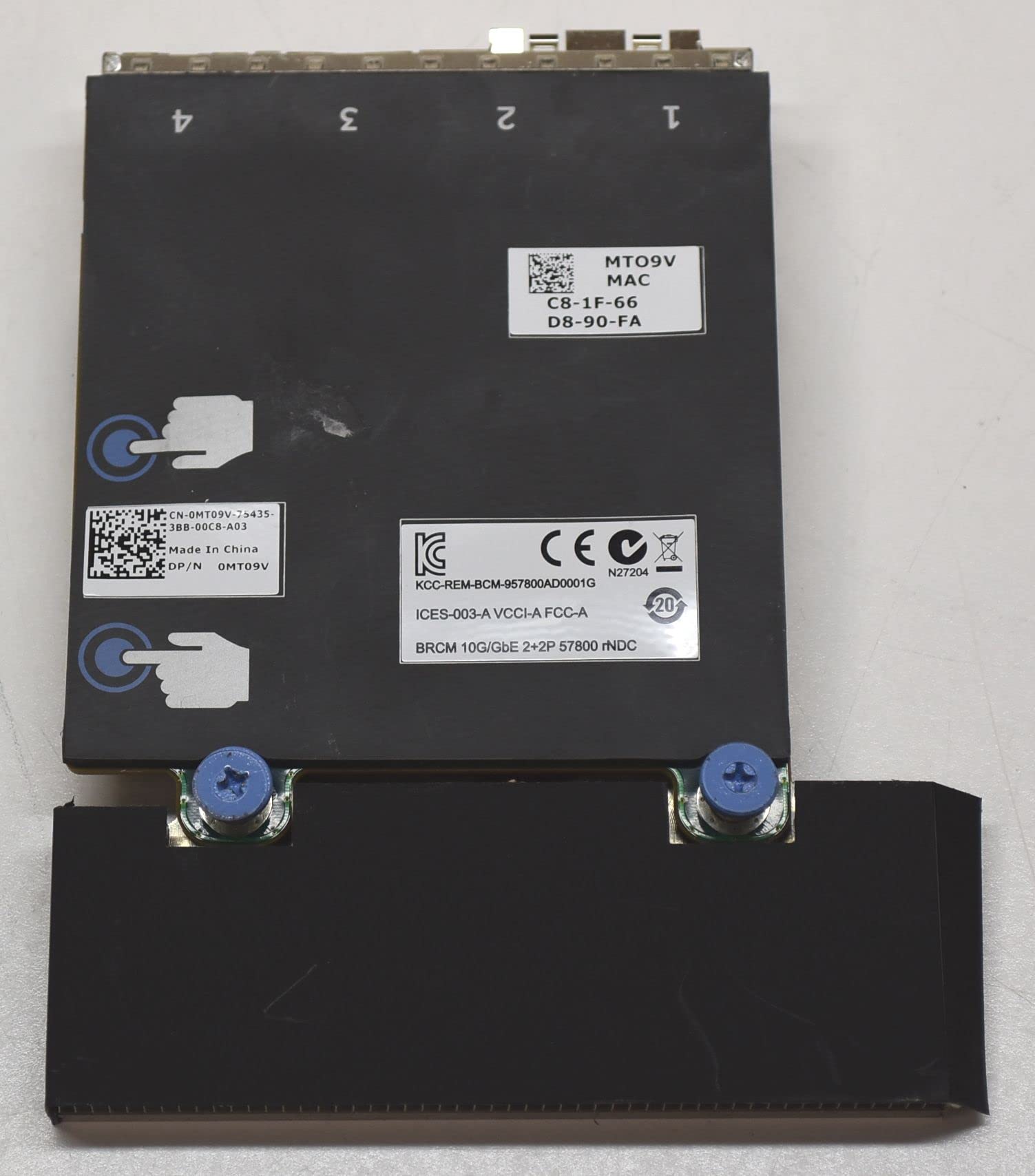 Dell MT09V BROADCOM 57800S Quad Port SFP+ 2 X 10GBE TRANSCEIVER SFP+ P (Renewed)