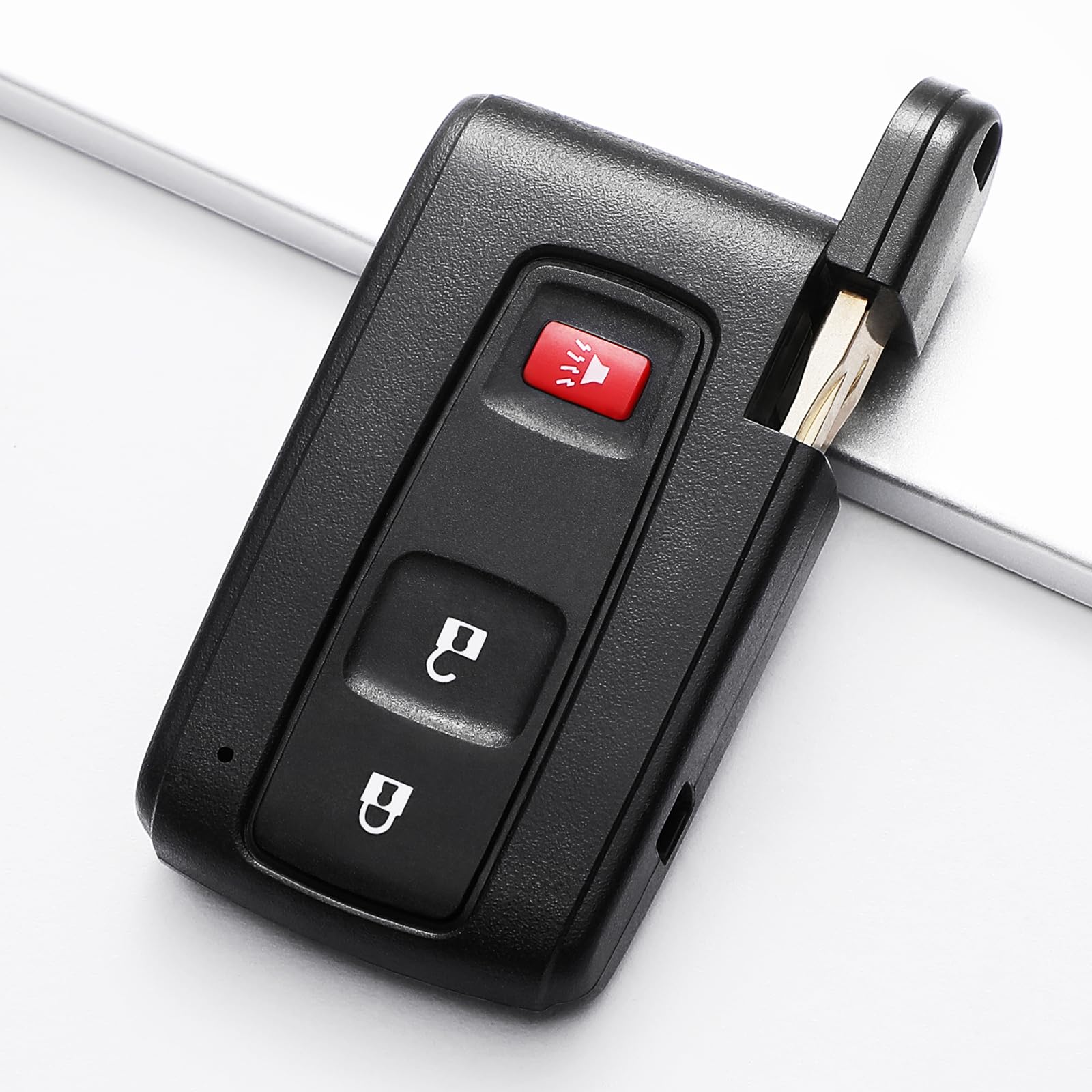 2PCS Keyless Entry Remote Key Fob Case Empty Shell Fit for Toyota Camry Scion, with Uncut Blank Blade