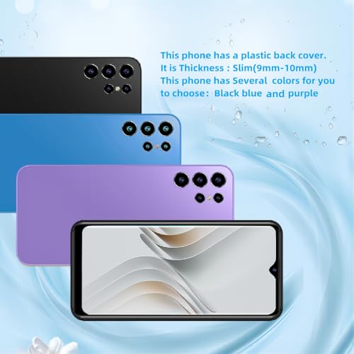 6.52inch Screen ,Reno5Pro+,Unlocked Cell Phone,1GB RAM 16GB ROM,Supports 3GWCDMA : 850/2100MHZ SIM Card Frequency Band,Front and Rear Camera ,Android Smartphone(Blue)