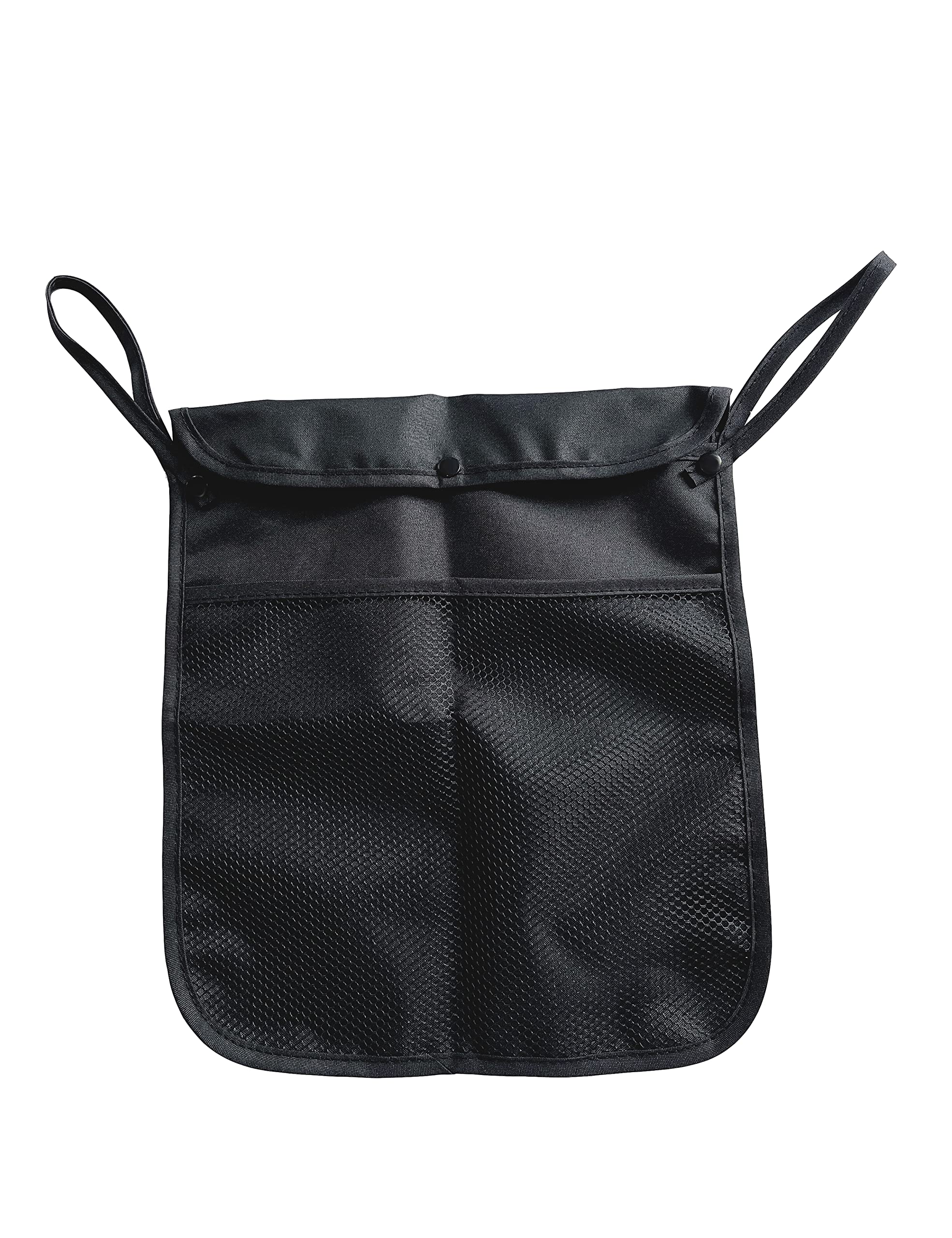 Stroller Bag Organizer Black with two Storage Pockets front mesh pocket for bottles nappy baby cloth