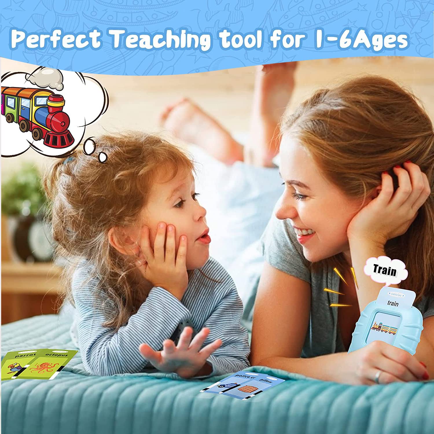 384 High Volume Version Talking Flash Cards Learning Toys for Toddlers 1 2 3 4 5 6Years Old, 192 Sheets 384 Words Toddler Flash Cards, Speech Therapy Toys,Audible Preschool Learning Language Toy(Pink)