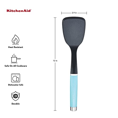 KitchenAid Gourmet Nylon Short Turner, One Size, Matte Aqua Sky