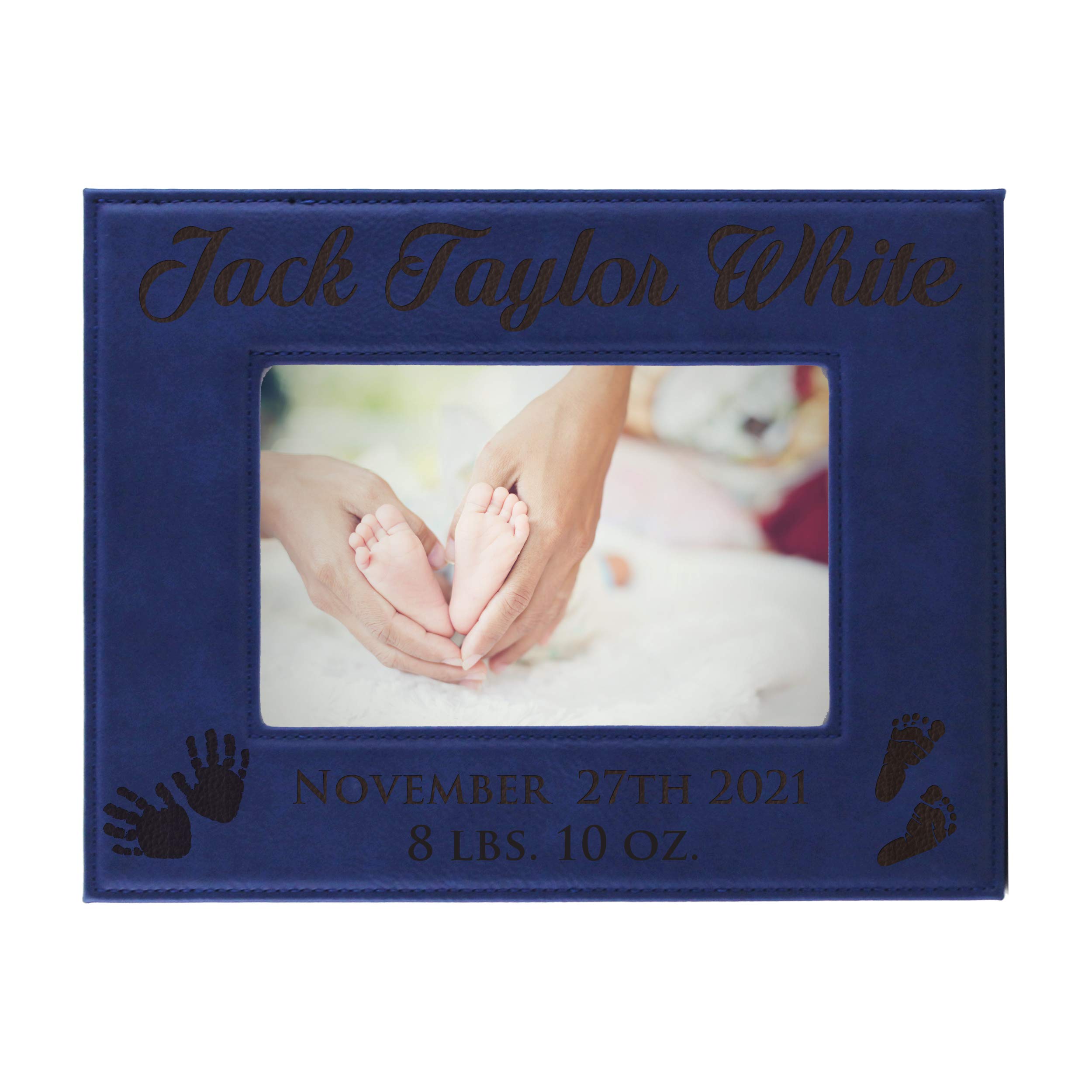 My Personal Memories Customized New Baby Photo Frame - Custom Engraved Boy Girl Picture Frame (5 x 7)