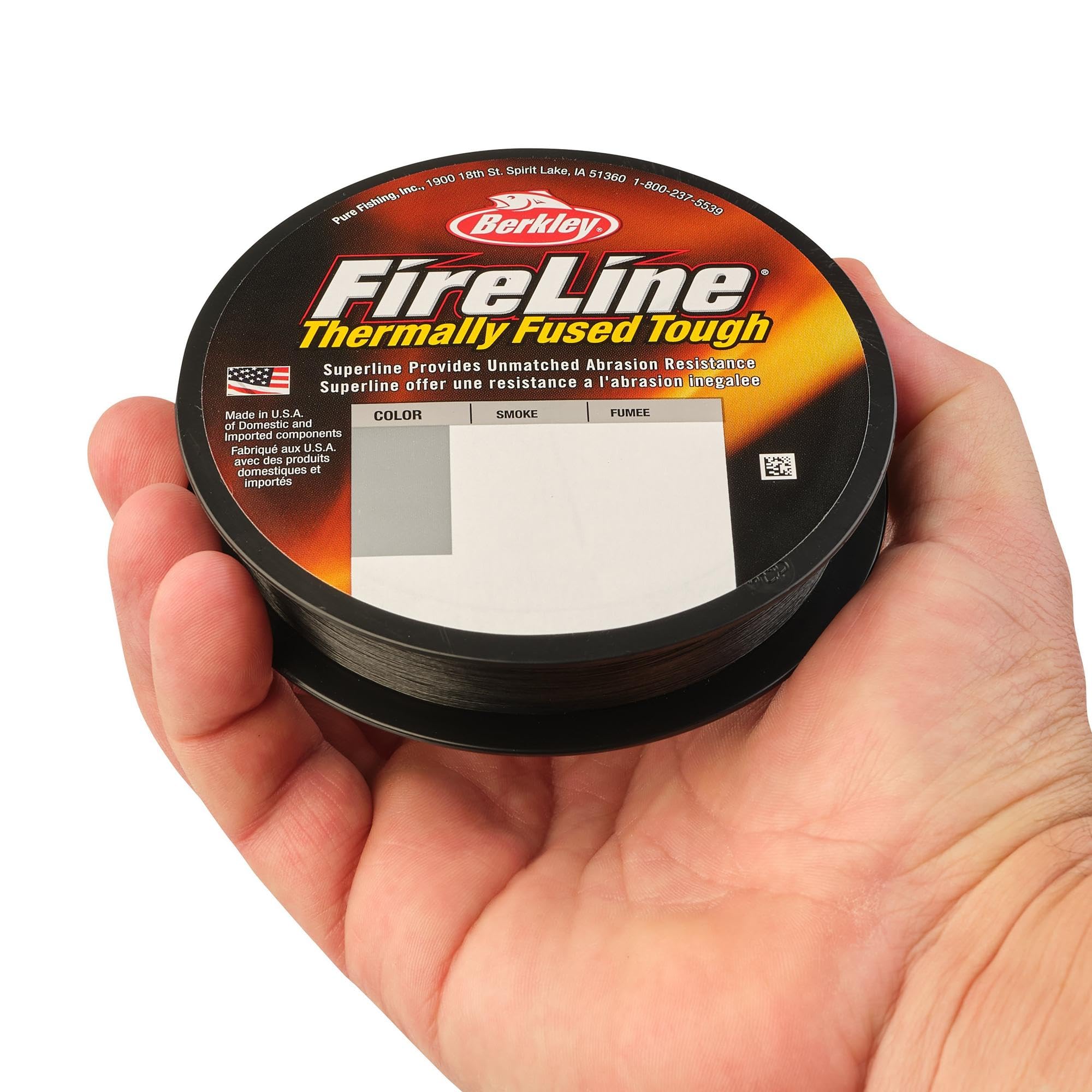 Berkley FireLine® Superline, Smoke, 8lb | 3.6kg, 125yd | 114m Fishing Line, Suitable for Freshwater Environments